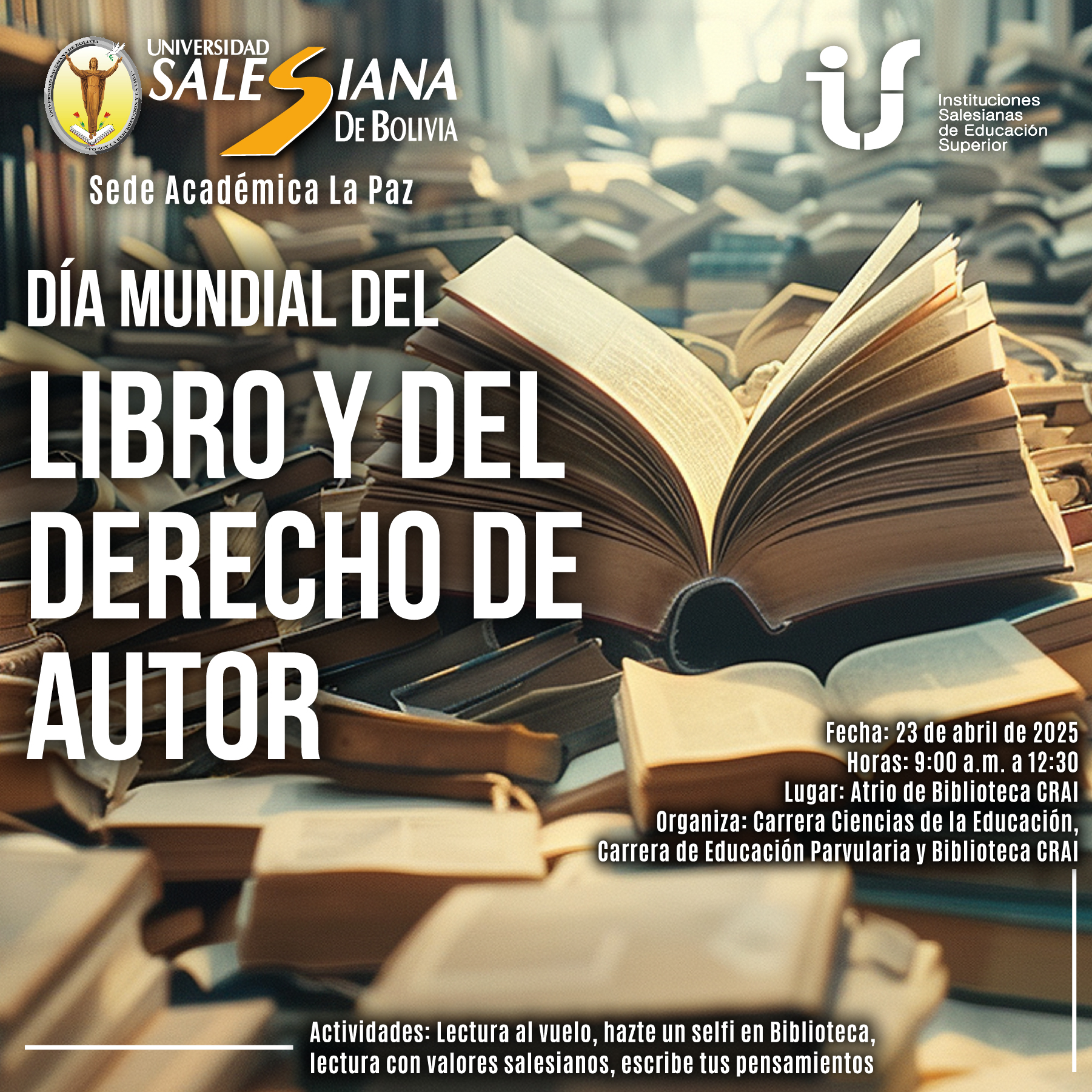 universidad-salesiana-de-bolivia-dia-mundial-del-libro-y-del-derecho-de ...